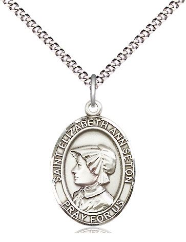 St Elizabeth Ann Seton Prayer Card with Medal | www.chapelcards.com